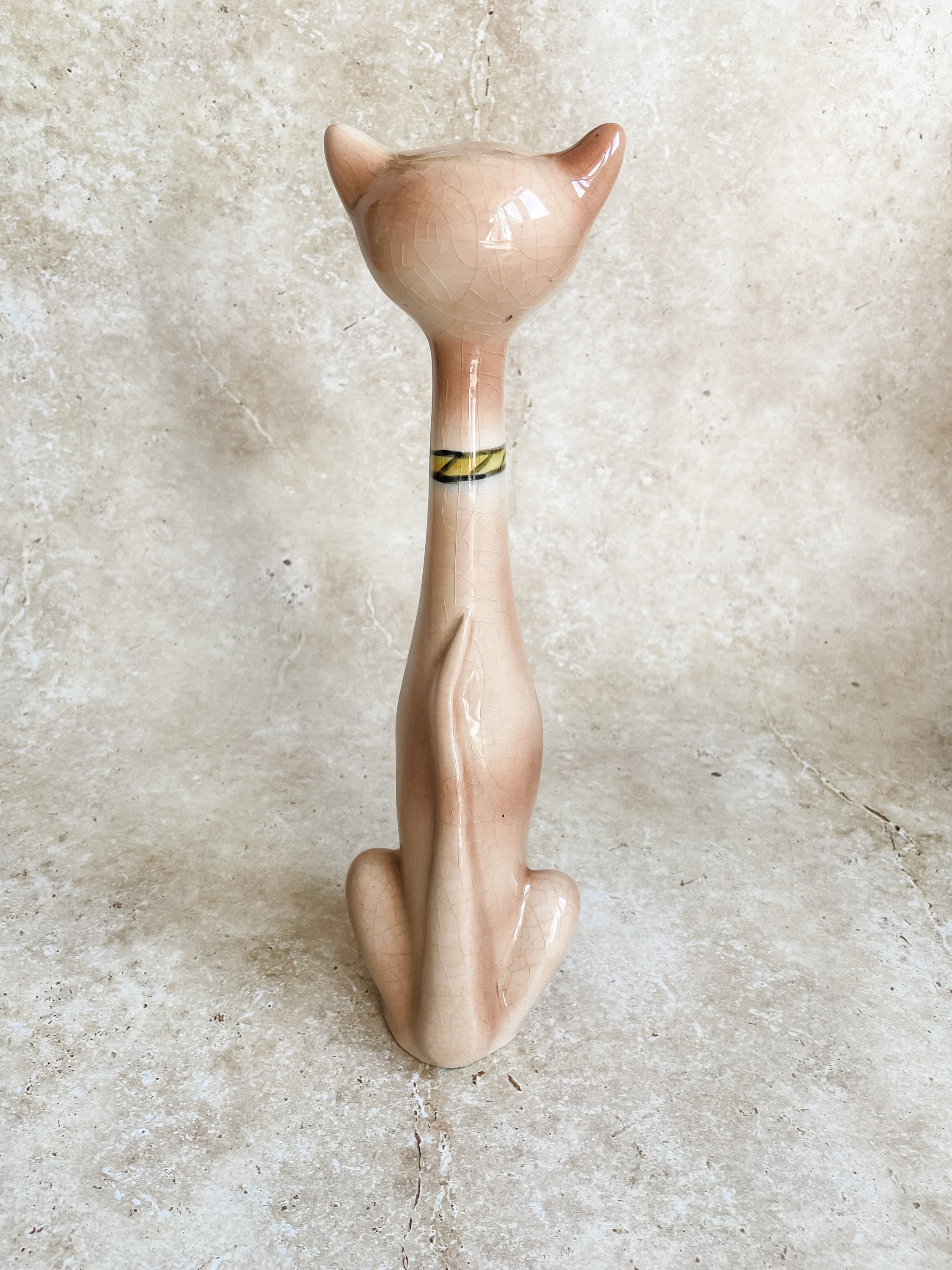 Vintage Long Necked Siamese Cat - Etsy