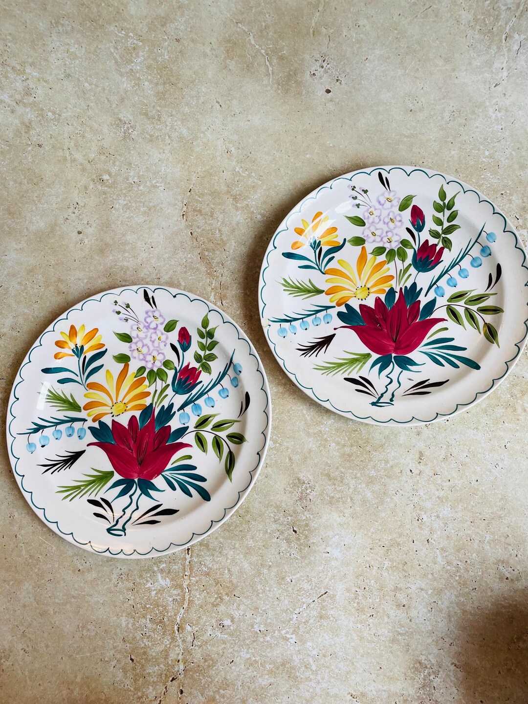 2 X Bella Vista Wall Plates - Etsy
