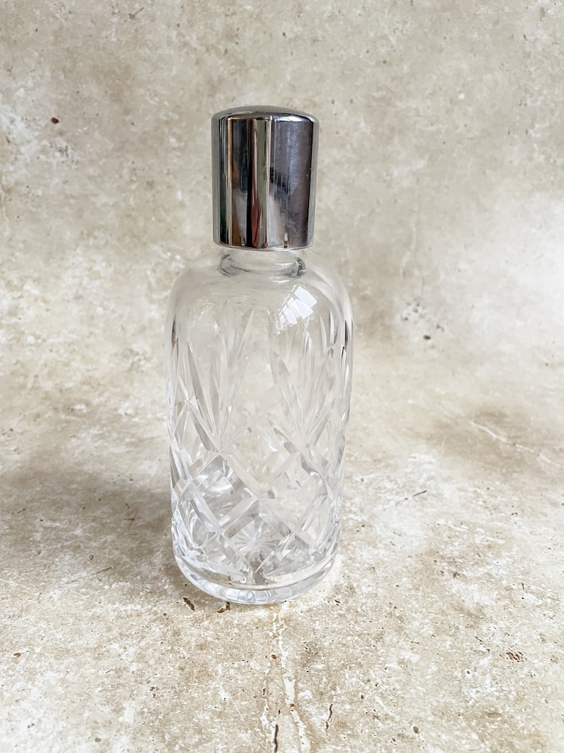 Lead Crystal Glass Perfume Bottle - Etsy