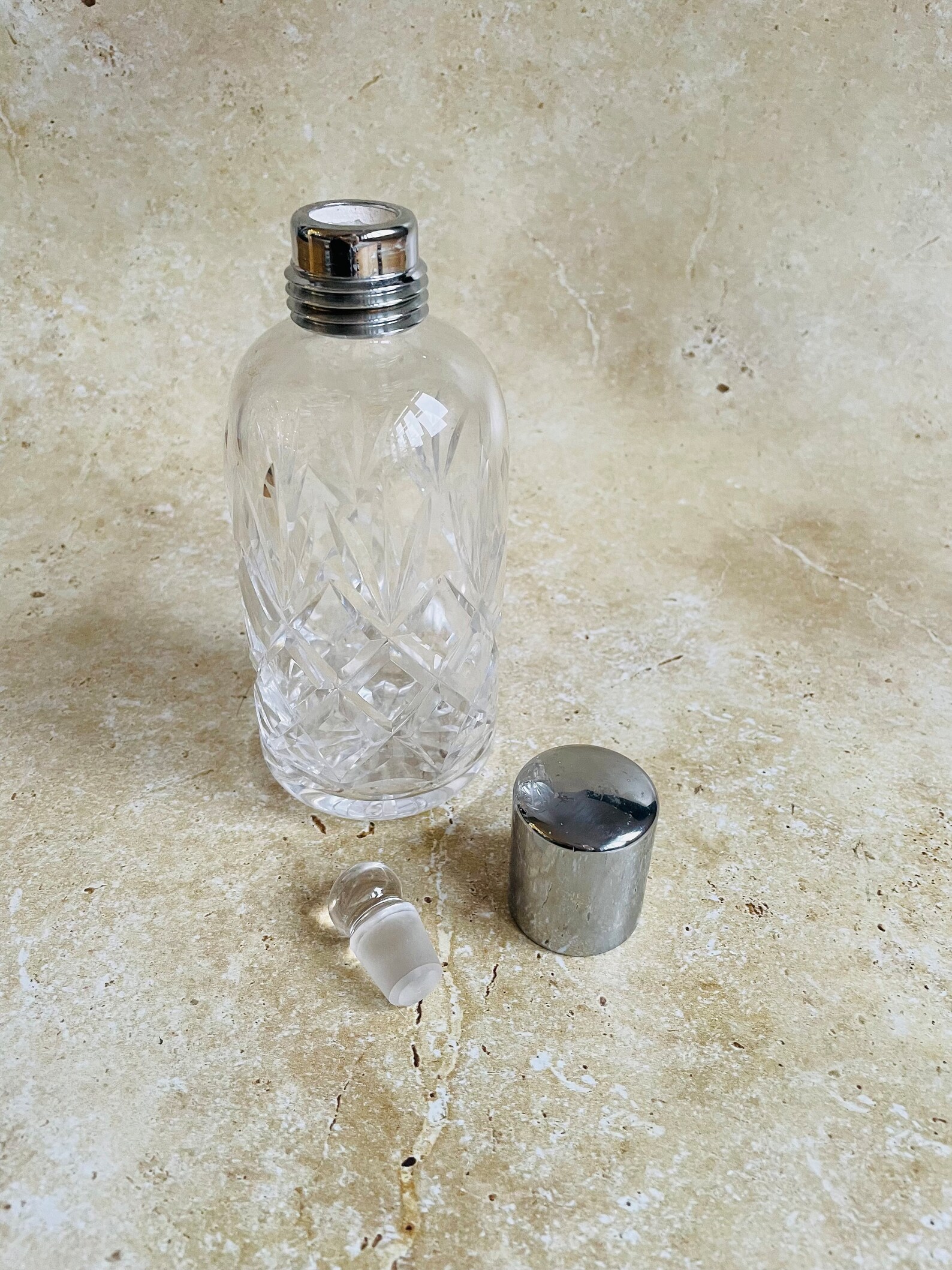 Lead Crystal Glass Perfume Bottle - Etsy
