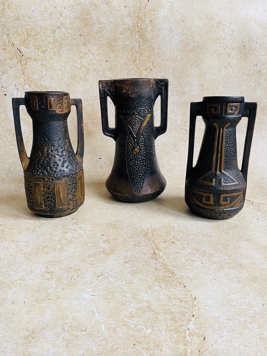 3 X Bretby Clanta Art Nouveau Ceramic Vases - Etsy
