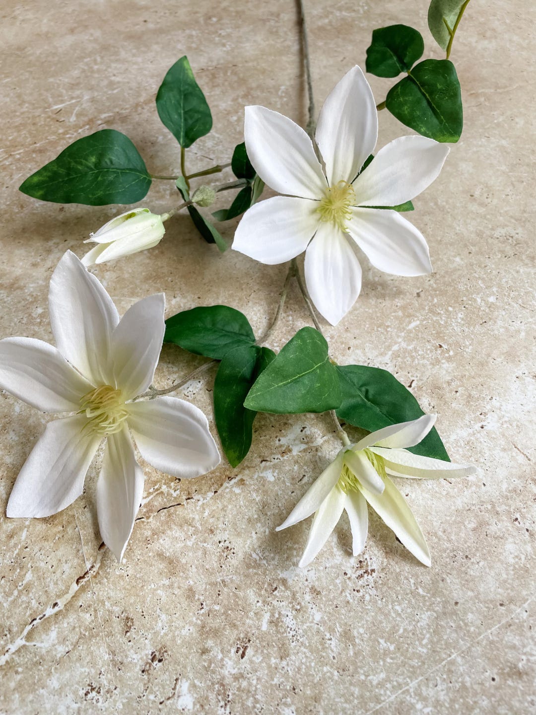 Artificial Silk Faux Clematis - Etsy