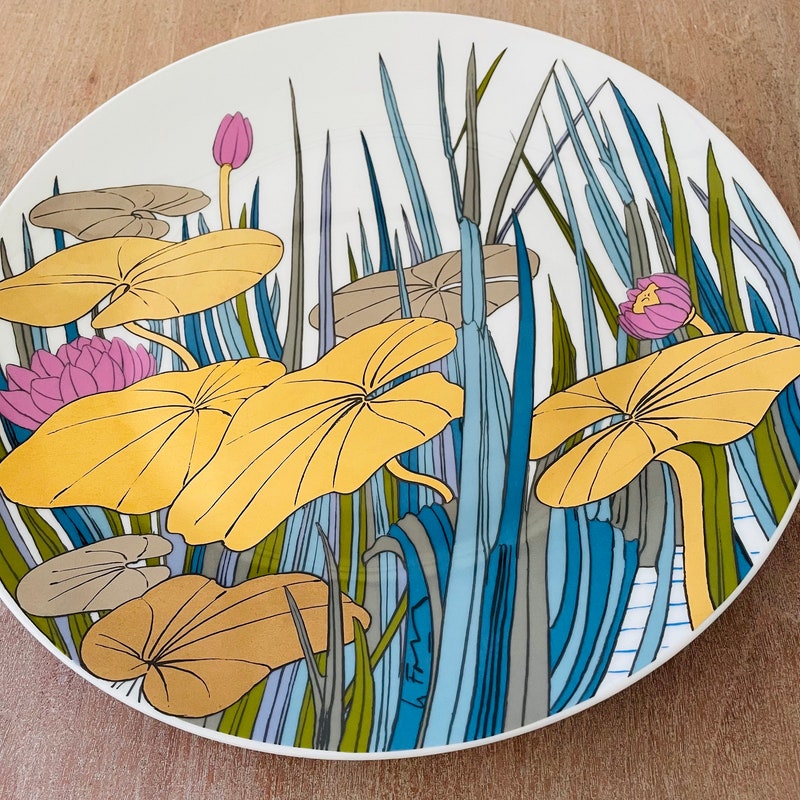 Water Lily Plate - Etsy