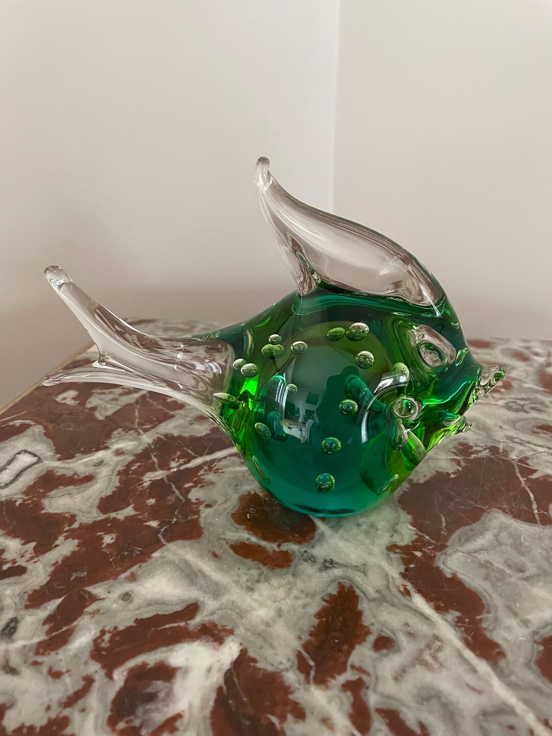 Swedish Marcolin Ronneby Glass Art Fish - Etsy