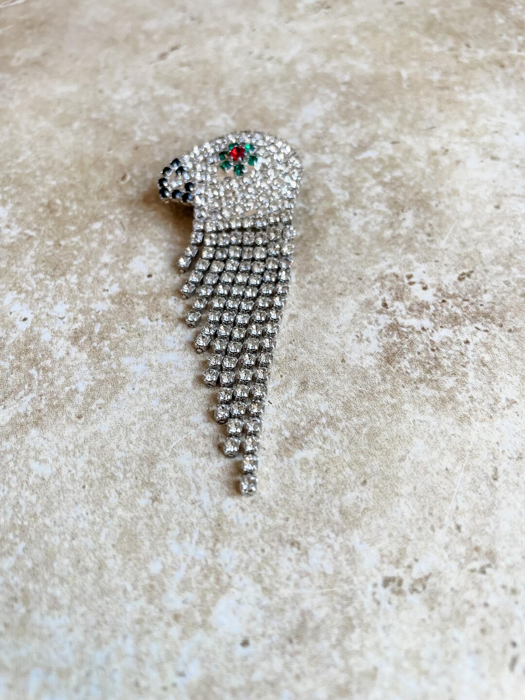 Butler and Wilson Early Parrot Fringe Rhinestone Brooch - Etsy