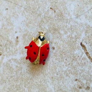 Tiny Ladybird Brooch - Etsy