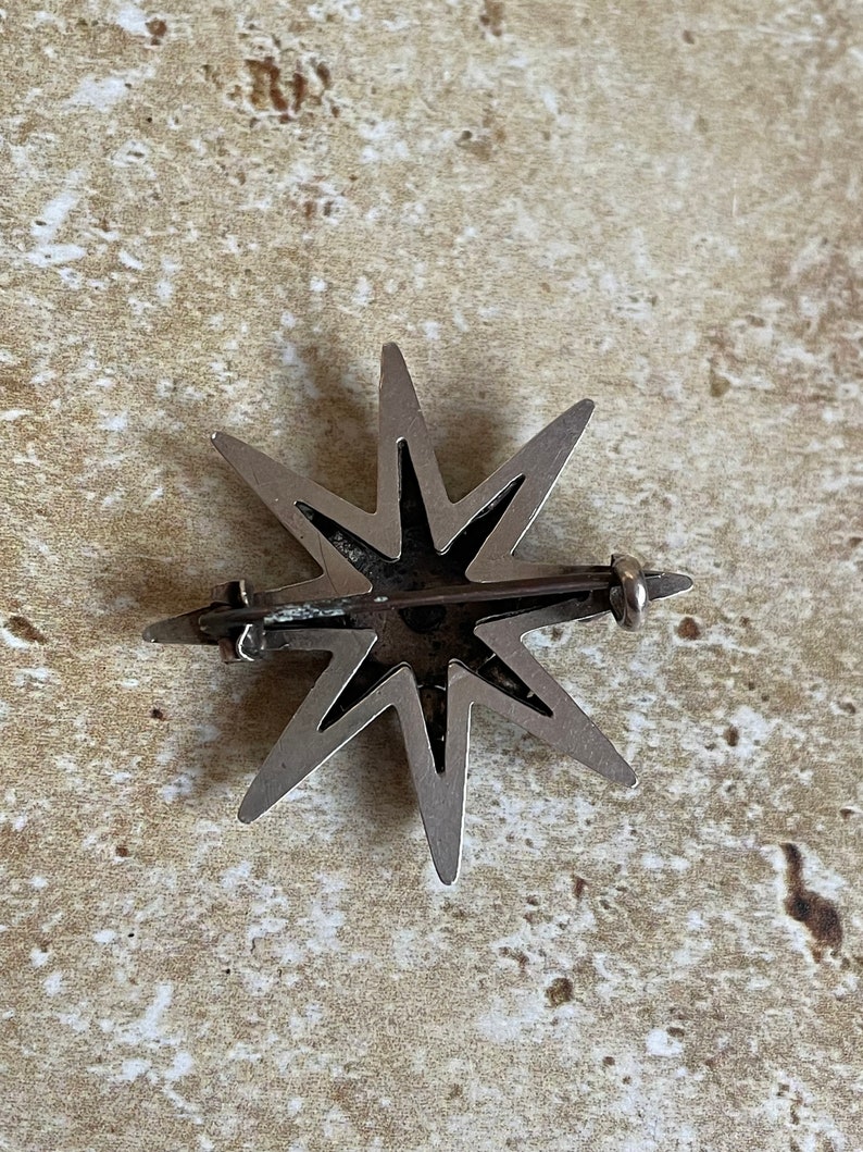 Victorian Rolled Gold Silver and Paste Star Brooch - Etsy