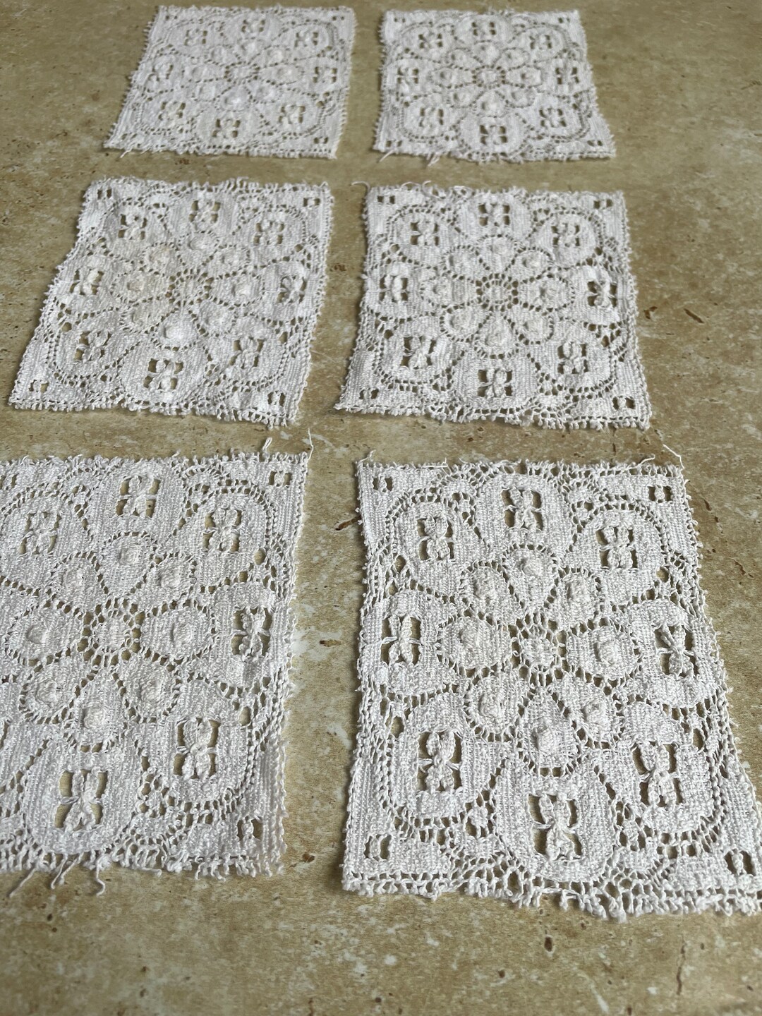 6 X Vintage Lace Panels - Etsy