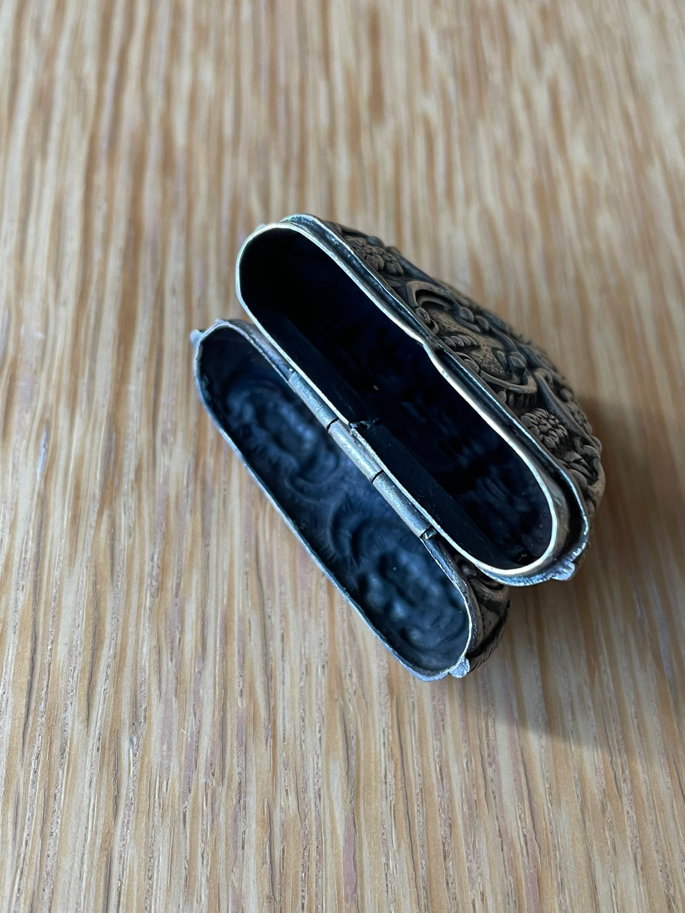 Solid Silver Heart Shaped Snuff/ Pill Box Pendant. - Etsy