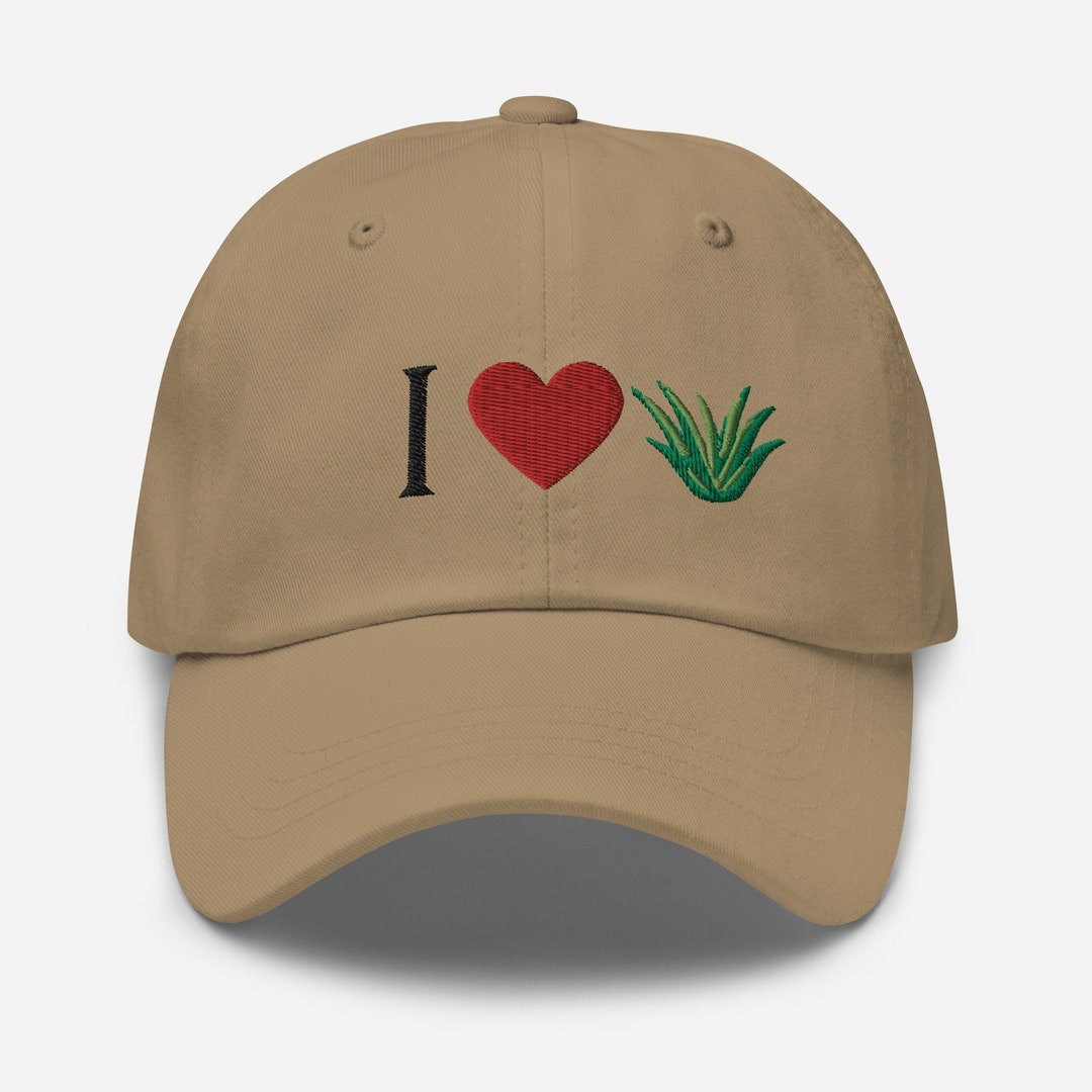 I Love Aloe Vera Dad Hat: Embroidered Cotton Twill Cap - Etsy