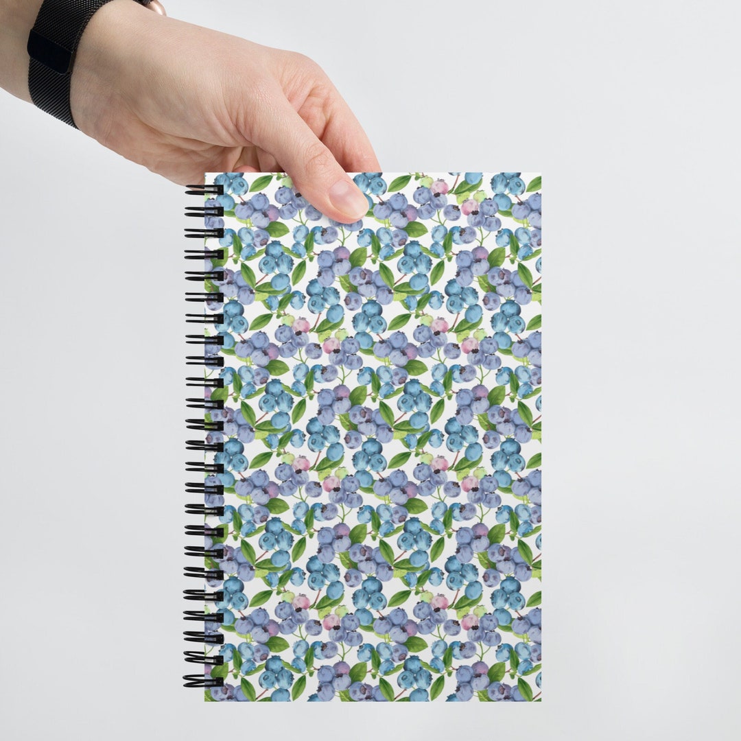 Blueberries Notebook, Watercolor Blueberries Journal, Gifts for ...