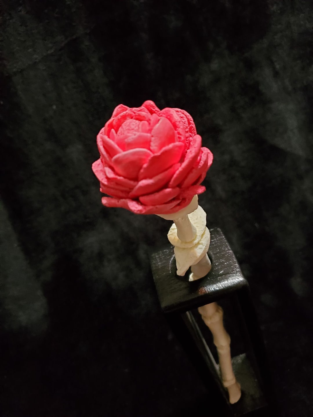 Pink Bone Rose - Ox Tail - Dark Floral - Bone Flower - Gothic - Macabre ...
