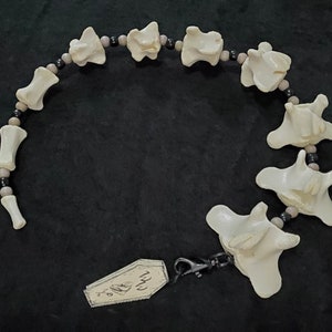 Articulated Bone Tails Black and Gary Bone Jewelry - Etsy