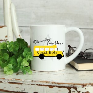 Thanks for the Sweet Ride Svg / Bus Driver Gift / Thank You Bus Driver ...