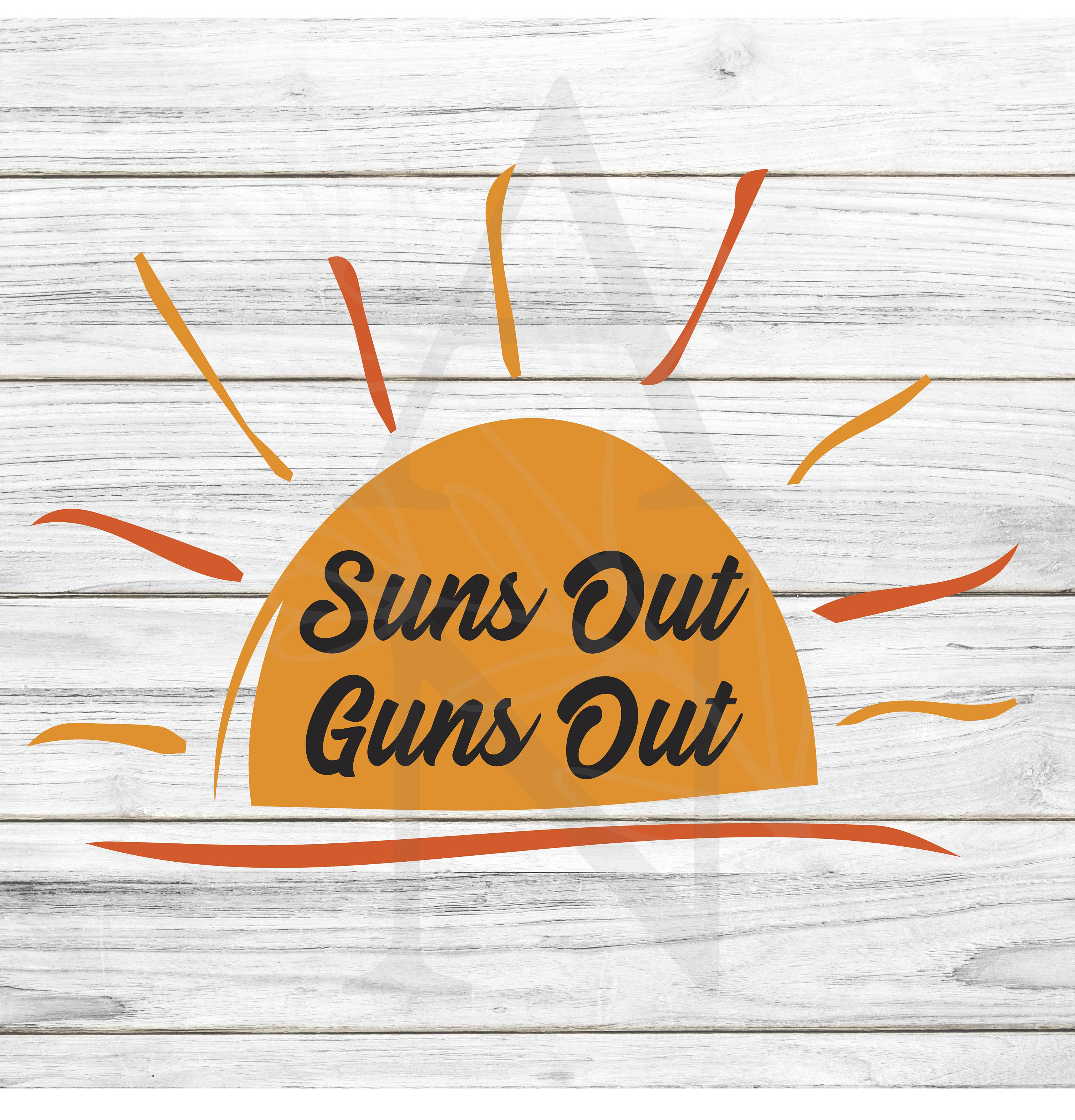 Suns Out Guns Out SVG / Camisa de verano / Sun set svg / - Etsy España