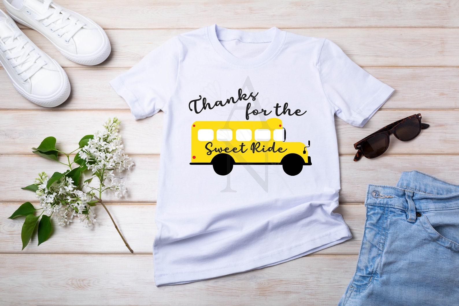 Thanks for the Sweet Ride Svg / Bus Driver Gift / Thank You Bus Driver ...