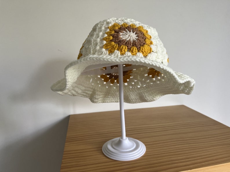 Crochet Flower Bucket Hatcrochet Bucket Hatscute Bucket Etsy