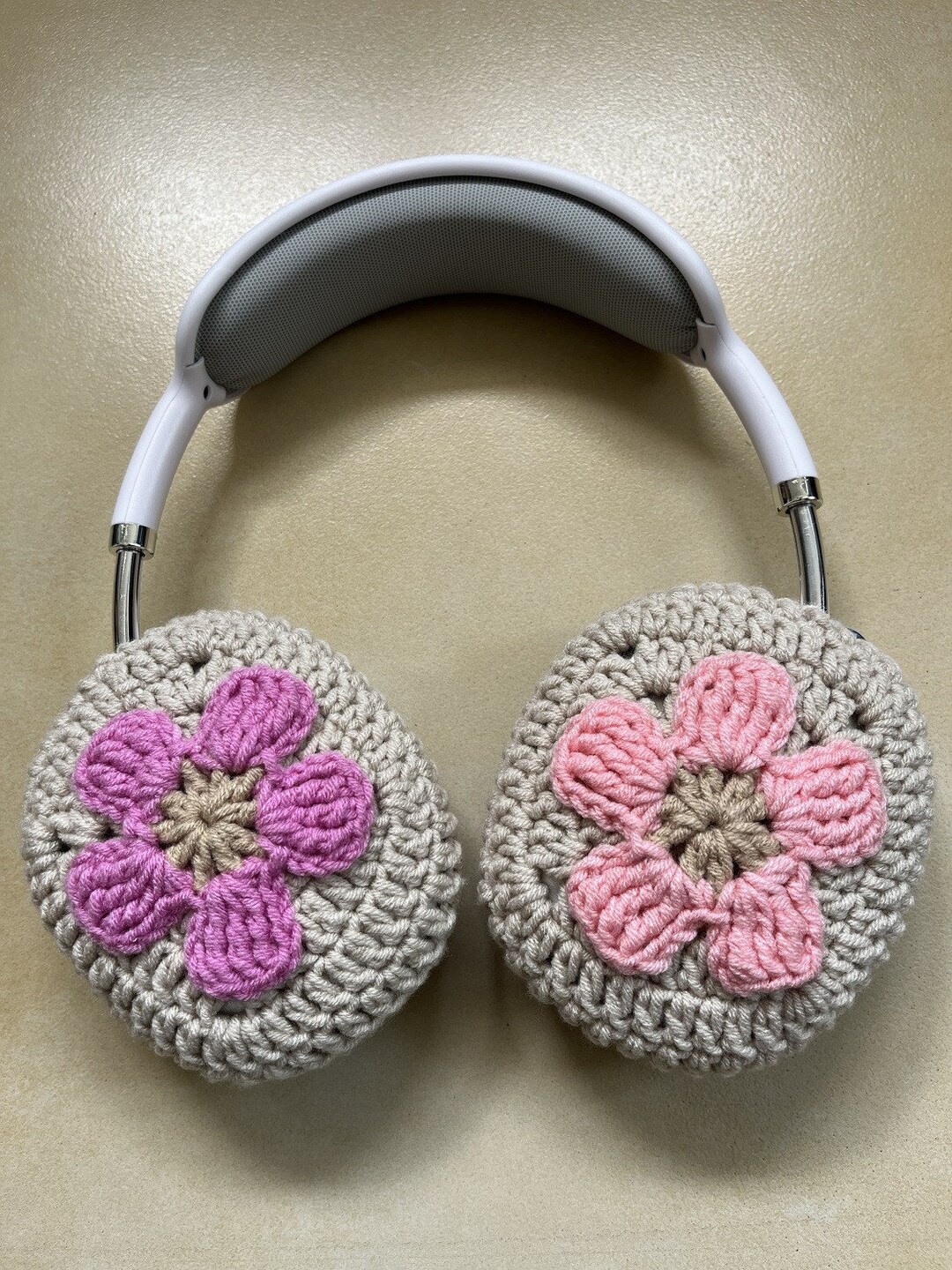 Crochet Flower Airpods Max Covers, Crochet Headphone Covers,airpod Max ...