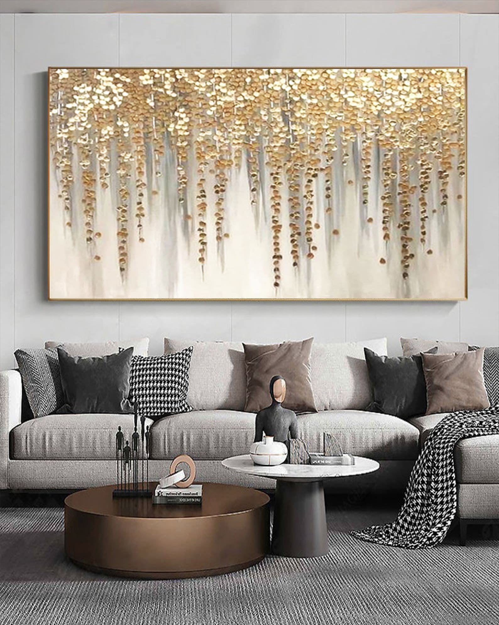 Gold Leaf Paintinggold Foil Paintingpainting on - Etsy