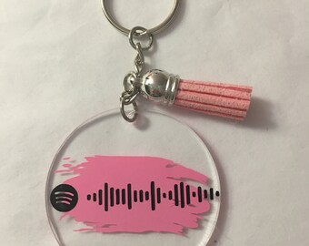 Spotify Code Keychains - Etsy