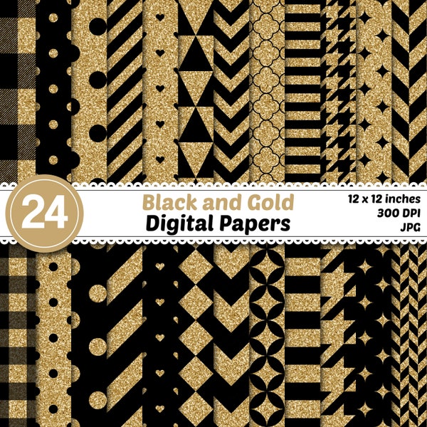 Black Gold Wallpaper - Etsy