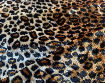 Leopard Velvet | Etsy