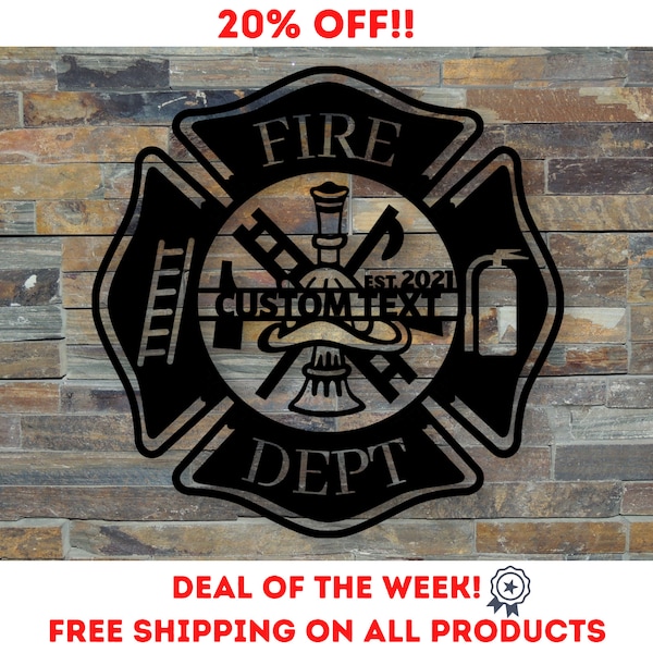 Firefighter Sign - Etsy