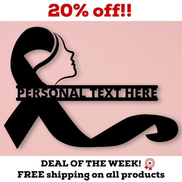 Metal Ribbon Custom Sign - Etsy