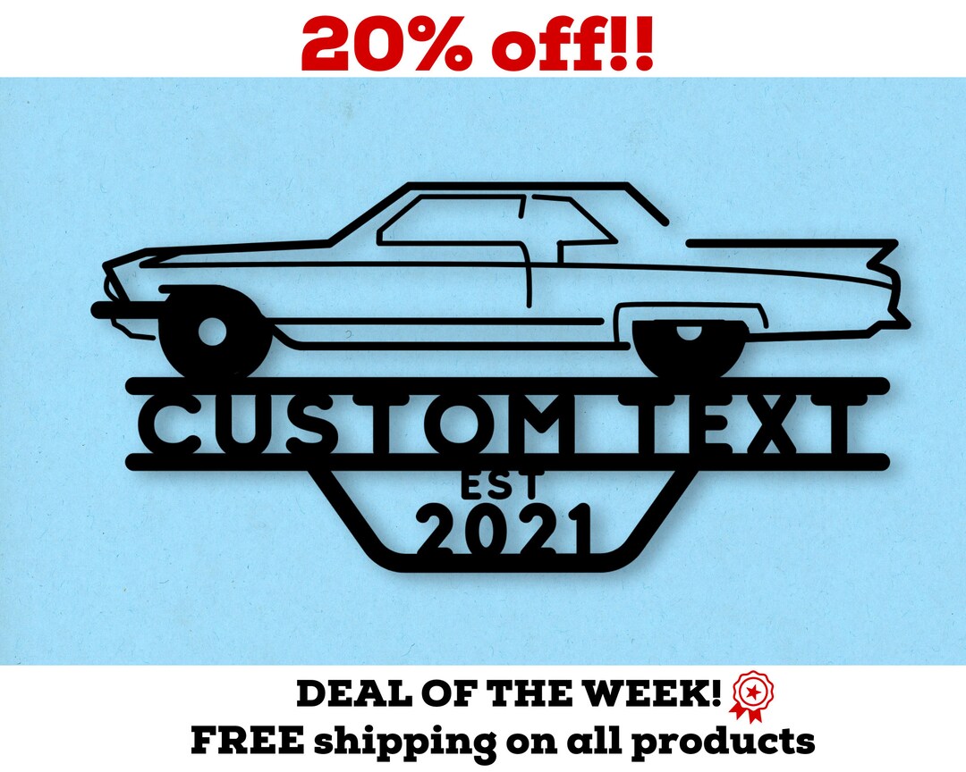 Custom Metal Sign Low-rider Est Sign, Car, Great Gift, Home Décor, Man ...