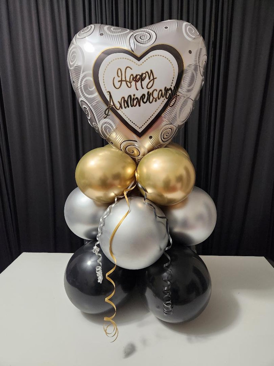 Happy Anniversary DIY Balloon Bouquet Balloon Centerpiece - Etsy