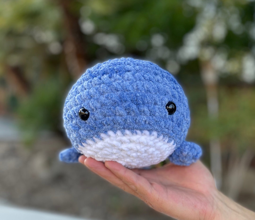 Whale Amigurumi, Crochet Whale, Stuffed Animal, Chenille Yarn - Etsy