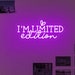 I'm Limited Edition Sign, Boho Inspirational Decor, Beauty Room Light ...