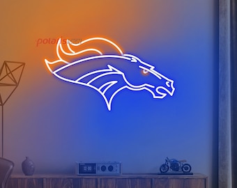 Denver Broncos Neon Sign - Etsy