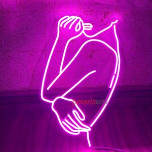 Handcrafted Woman Body LED Neon Sign, Bedroom Neon Art - Etsy