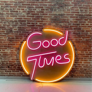 LED Neon Sign,good Times Neon Sign, Handmade Neon Sign, Personalized ...