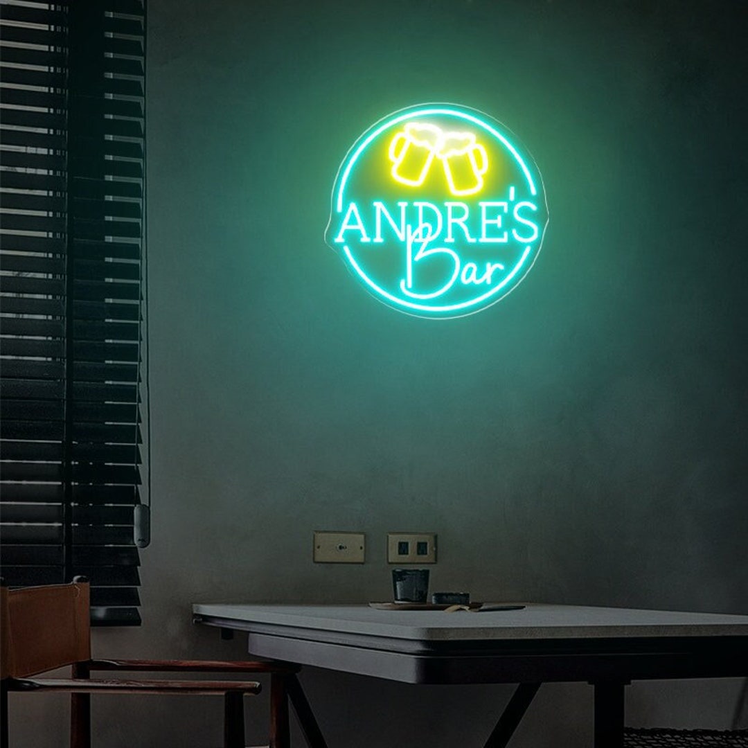 Personalized Bar LED Neon Sign,light up Pub Neon Sign,custom Bar Sign ...