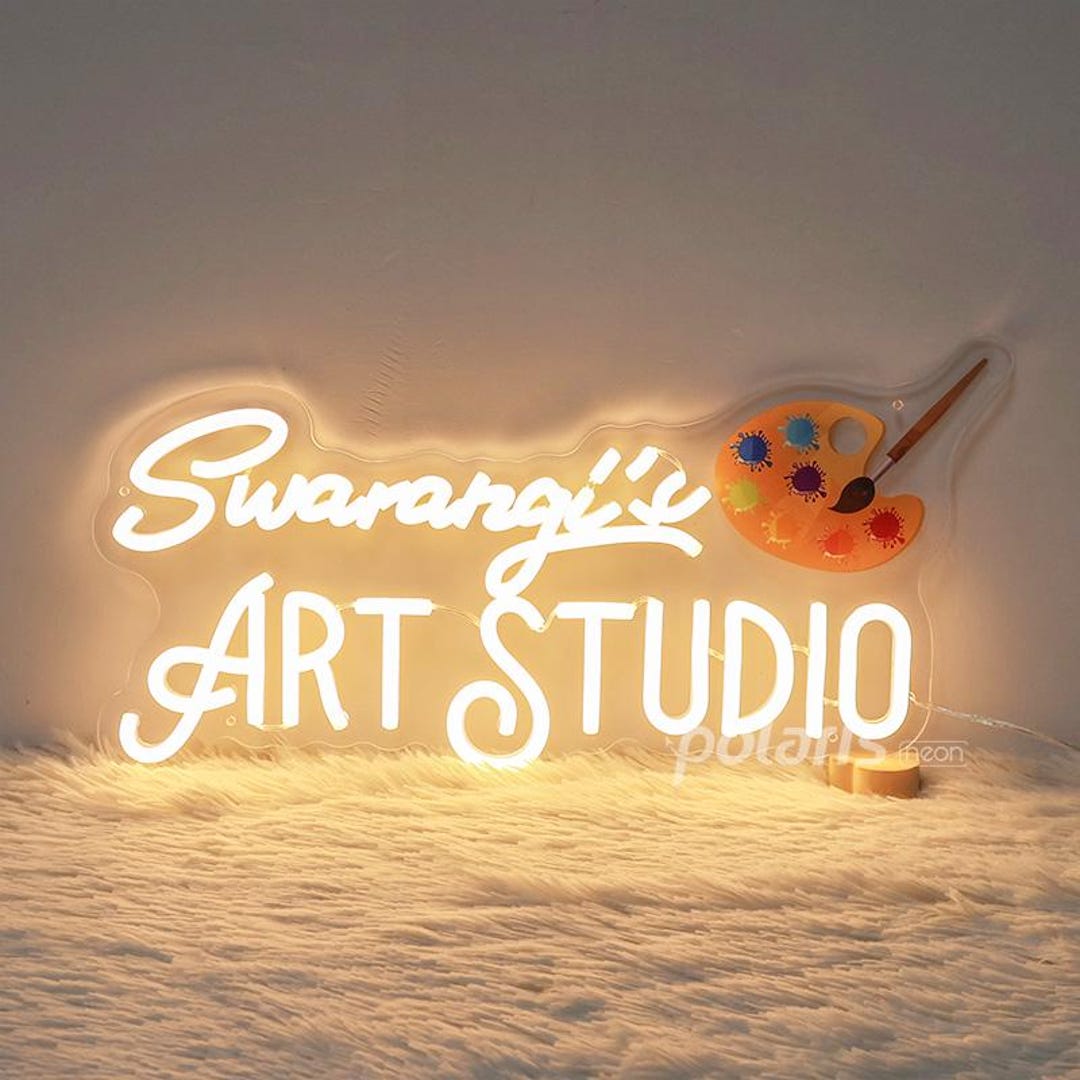 Custom Art Studio Neon Sign: Handmade Painter Gift - Etsy