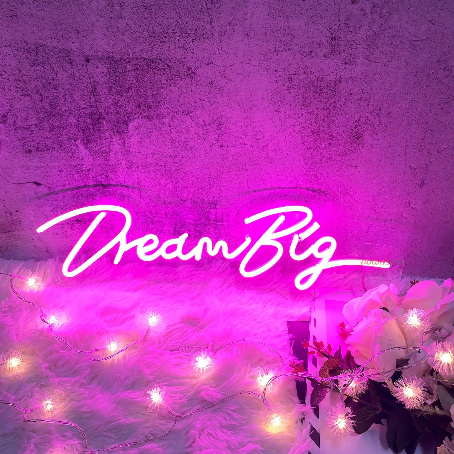 Dream Big Neon Sign for Wall Decor Led Neon Signs for - Etsy