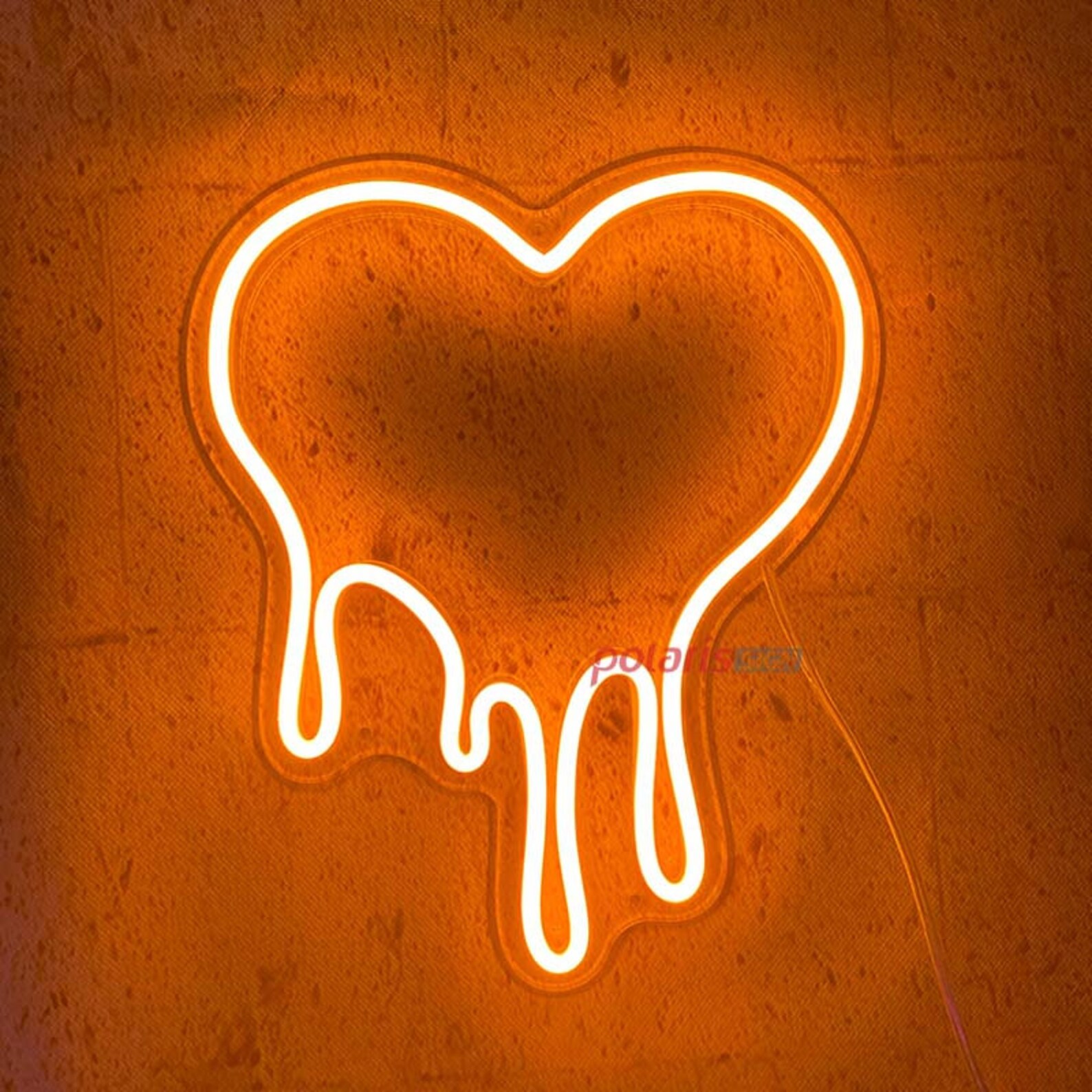 LED neon sign Melting heart neon sign | Etsy