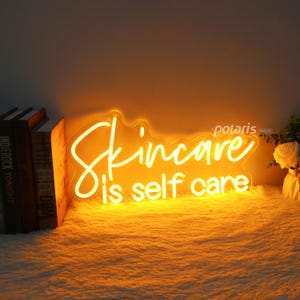Skincare is Self Care Neon Sign: Medspa Salon Wall Decor - Etsy