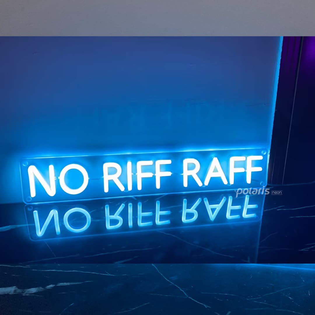 NO RIFF RAFF Neon Sign,street Out Door Neon Sign,modern Farmhouse Wall ...