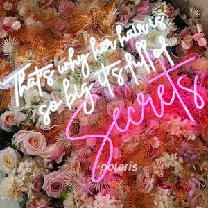 That's Why Her Hair is so Big It's Full of Secrets Beauty Salon LED ...