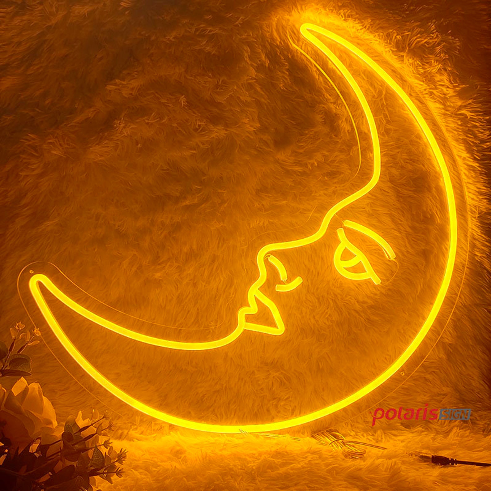 Moon Face Neon Sign Led Neon Sign Moon Neon Sign Retro - Etsy