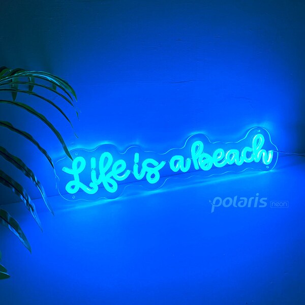 Life is a Beach Neon Sign - Etsy
