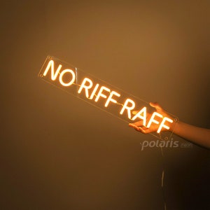 NO RIFF RAFF Neon Sign,street Out Door Neon Sign,modern Farmhouse Wall ...