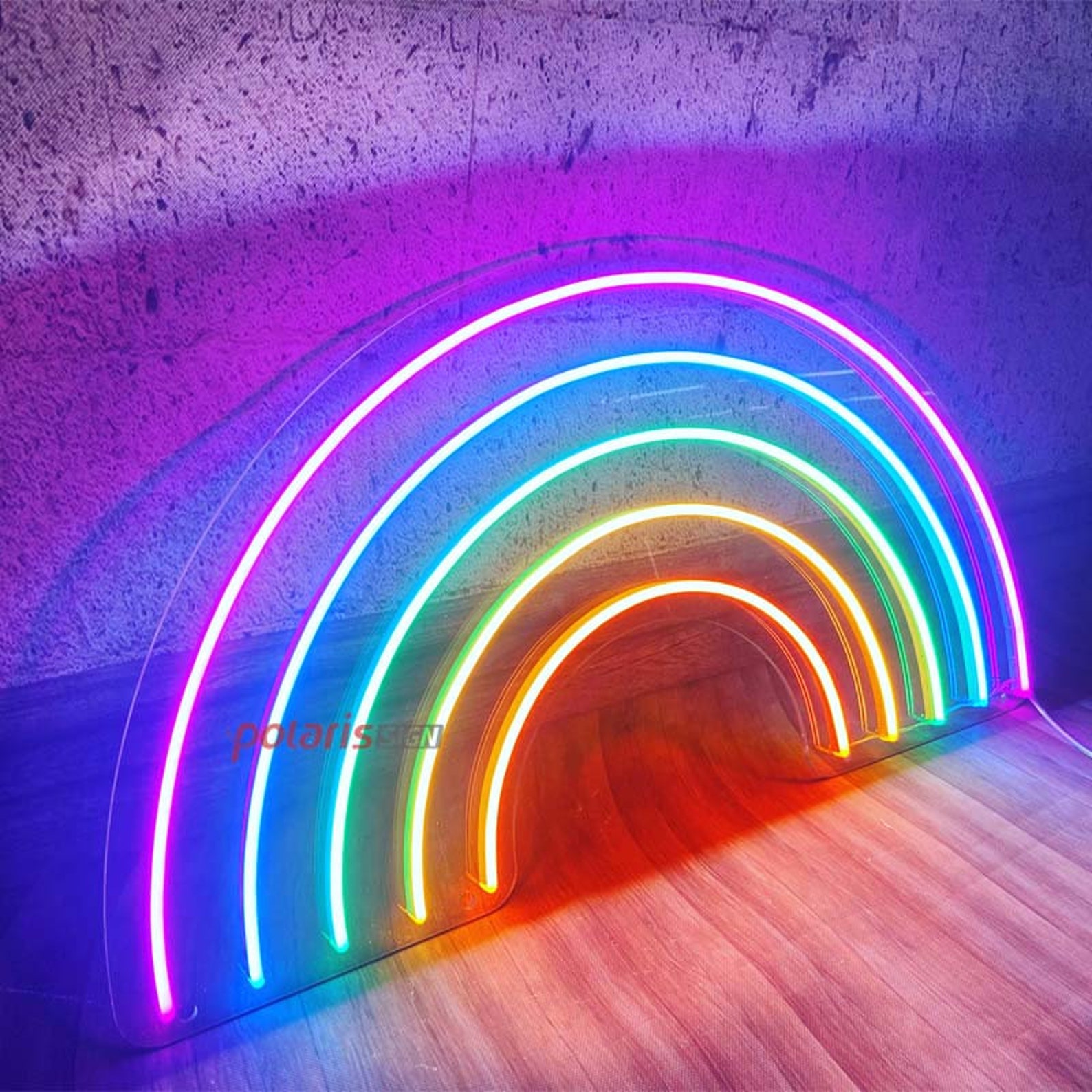 LED Neon Signrainbow Handmade Neon Sign | Etsy