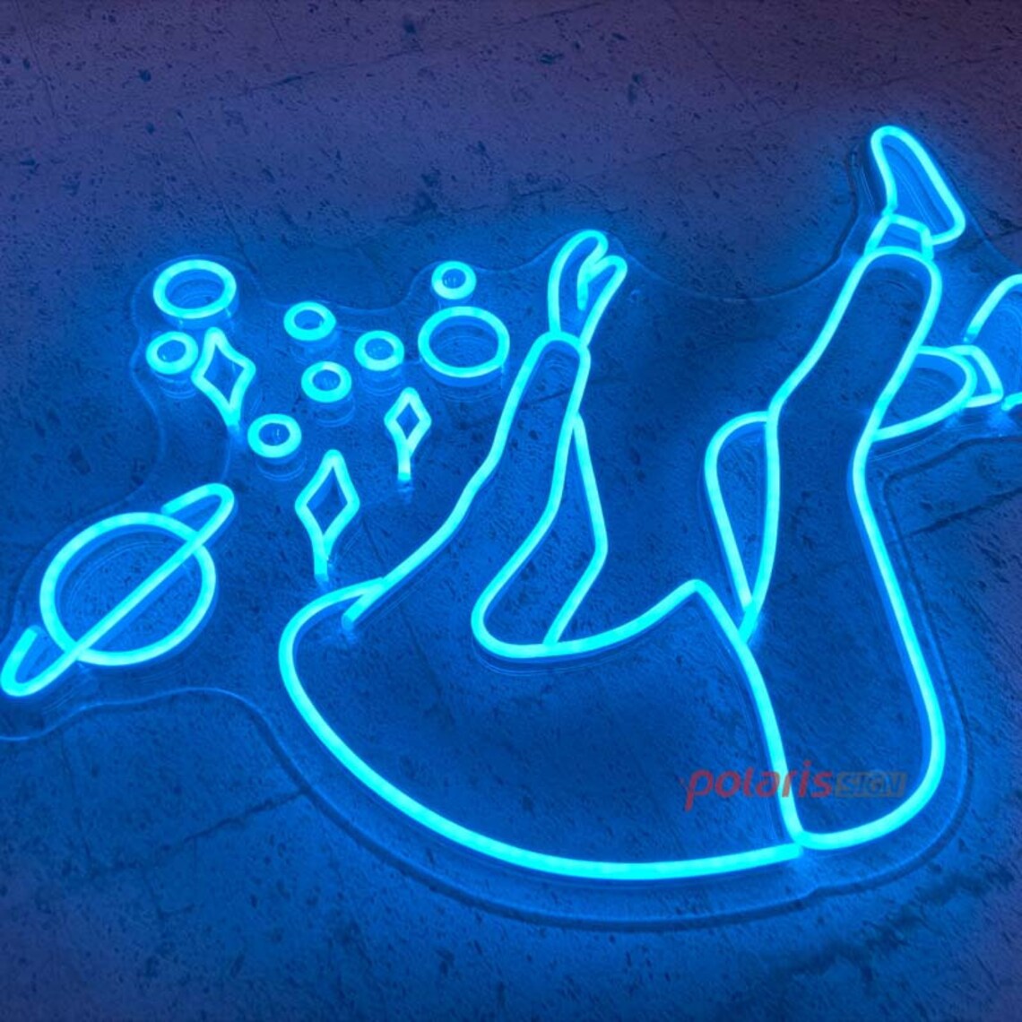 LED Neon Sign Falling Into Space Neon Sign Christmas Gift - Etsy