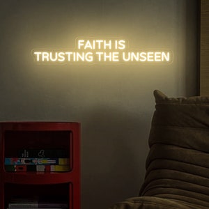Faith is Trusting the Unseen Sign, Western Christian Home Decor ...