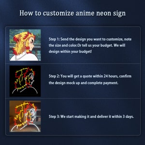 Custom Anime Neon Sign, LED Anime Image Neon Sign,cartoon Wall Art ...