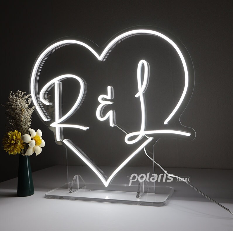 Custom Free Standing Wedding Initials Sign: Wedding Reception Table ...